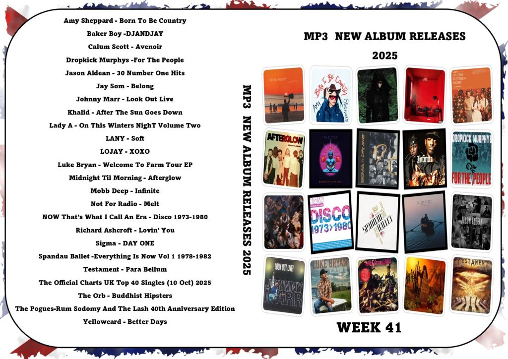 MP3 NEW ALBUM RELEASES WEEK 41 (2025) – SYSTEM18.NET
